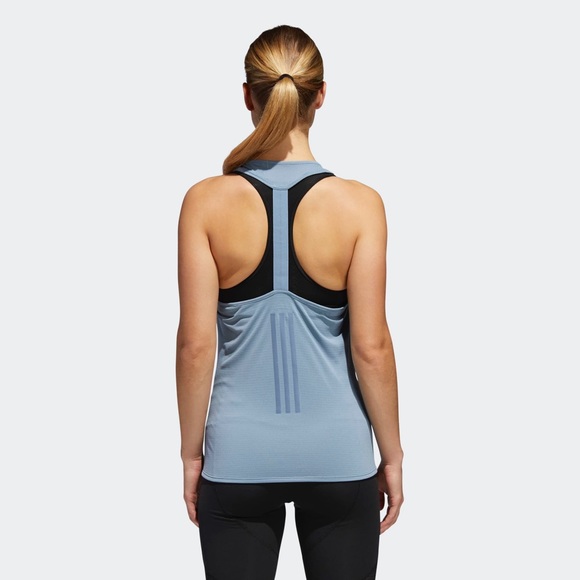 adidas | Tops | Adidas Supernova Racerback Blue Tank | Poshmark